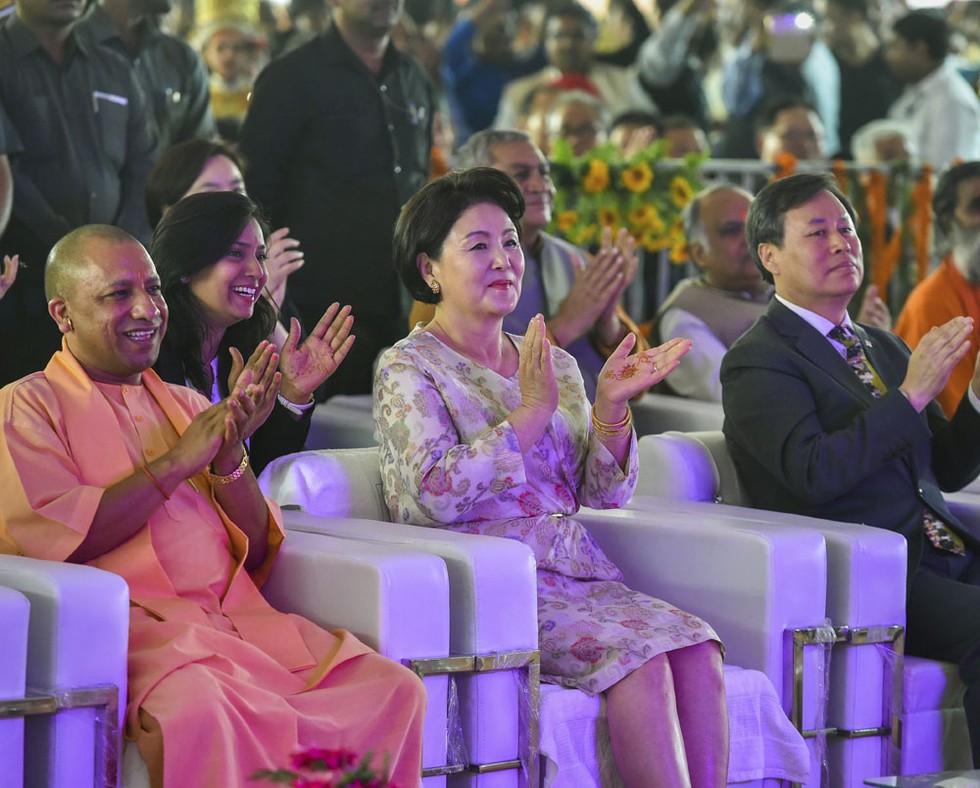 The Chief Minister And The South Korean First Lady Laid The Foundation